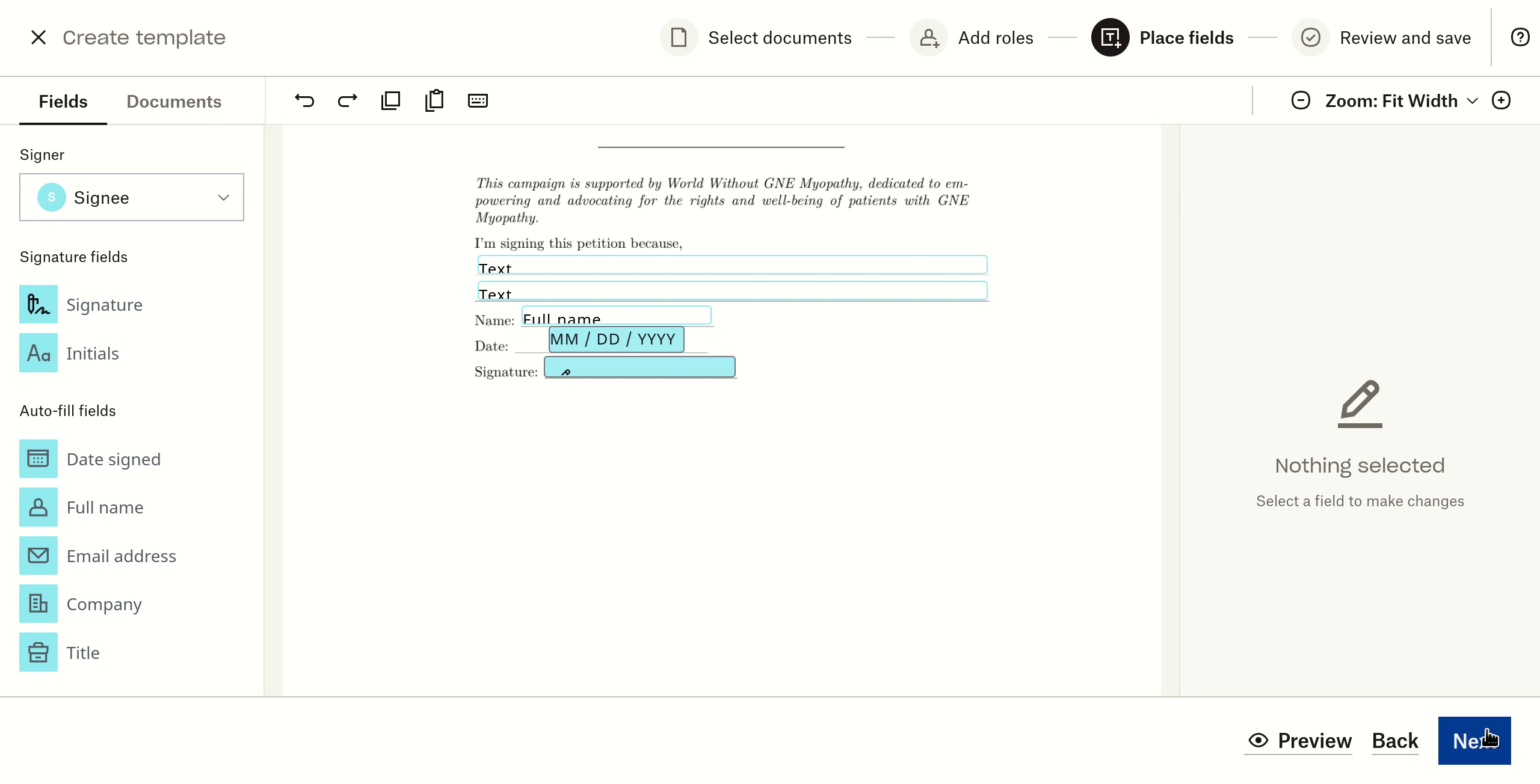 Interactive Signature Campaign | Devpost